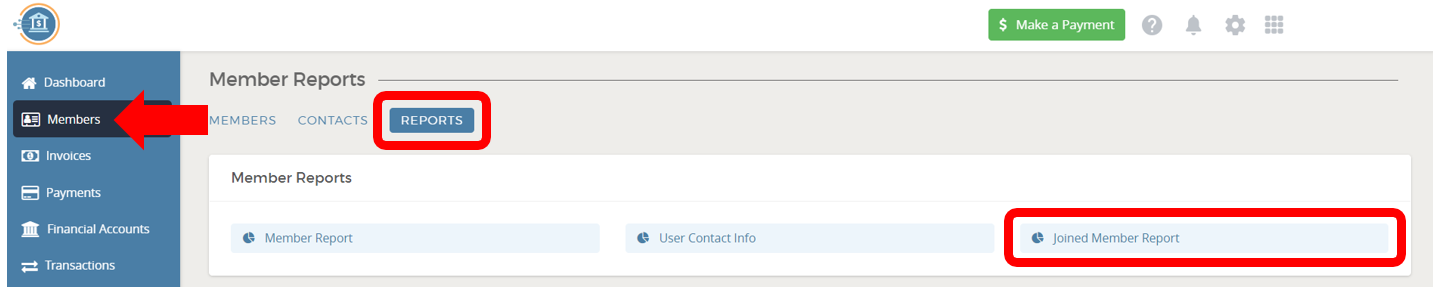 How do I use the Joined Member Report? – LegFi