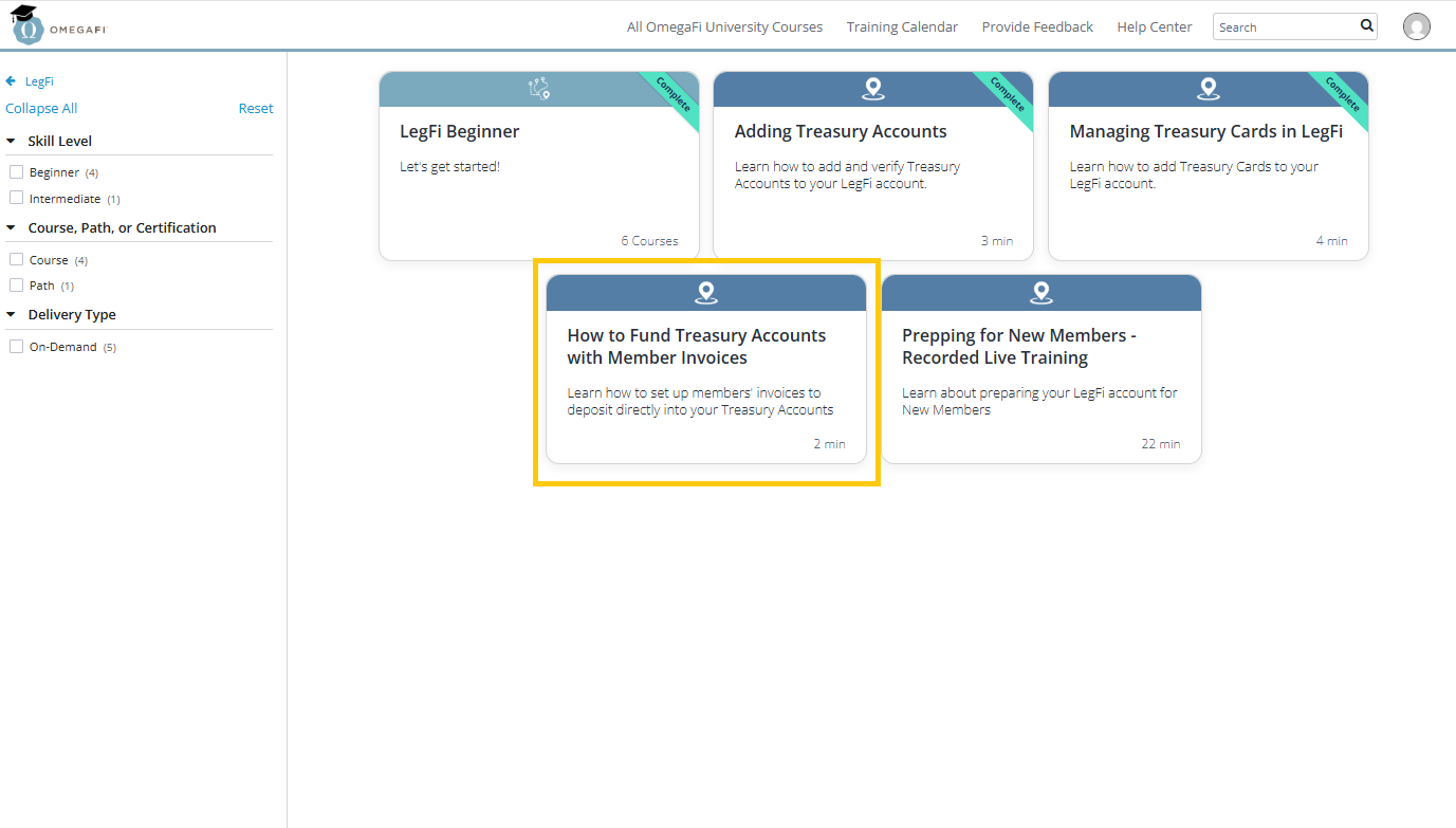 Accessing OmegaFi University (How-To) – LegFi