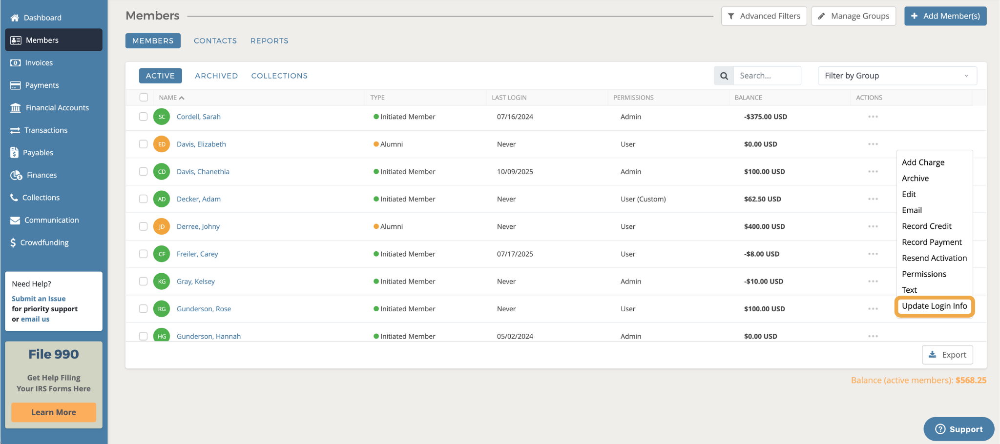 Update Member Login Information (How-to) – LegFi