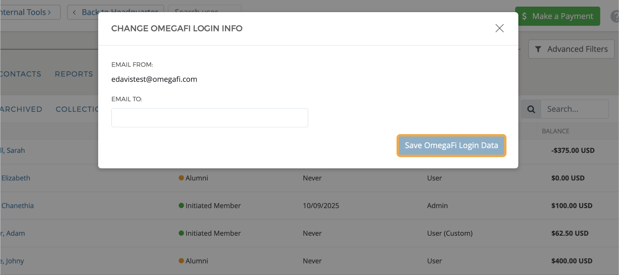 Update Member Login Information (How-to) – LegFi
